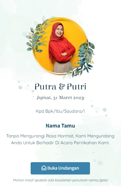 Cara Menyembunyikan Nama Tamu di Cover Undangan - invi